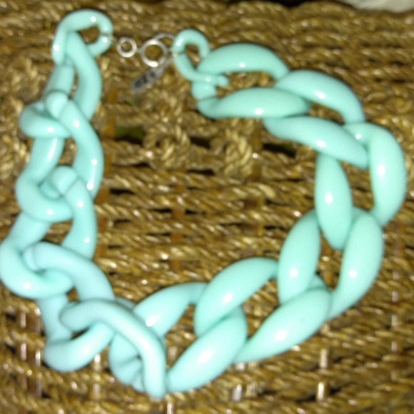 Costume Jewelry | Jewelry | Baby Blue Extra Large Link Necklace | Poshmark